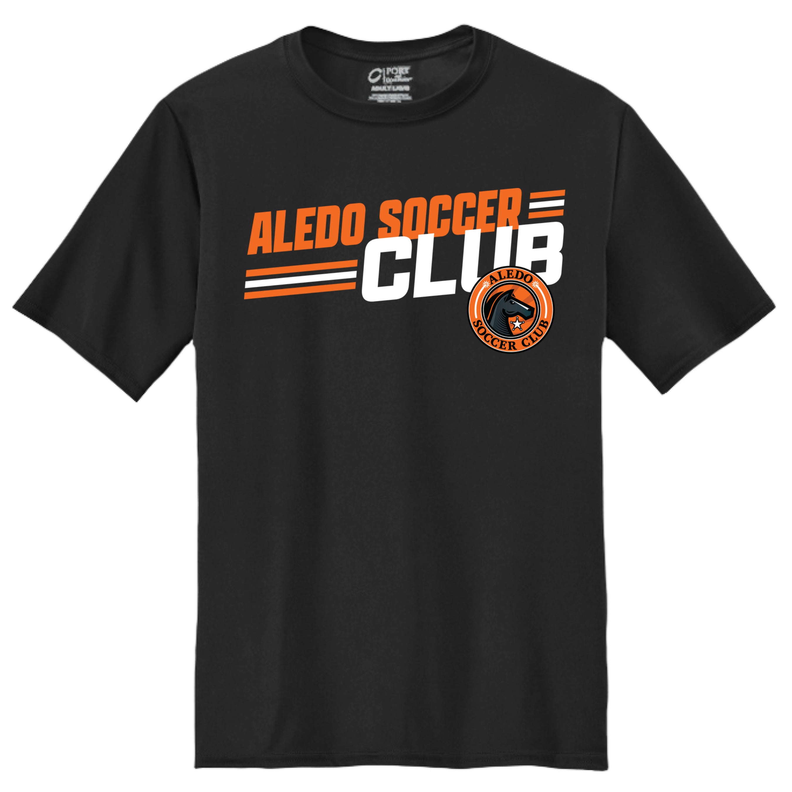 Aledo Soccer Club Black Performance T-Shirt – Frontrunner Fieldhouse